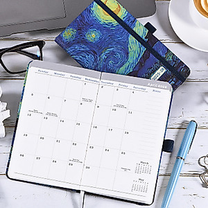 2023-2026 Pocket Planner/Calendar - Monthly Pocket Planner from July 2023 - June 2026(36 Months), 3.8" x 6.3", Monthly Planner with Pen Holder, Inner Pocket, Elastic Closure and 61 Notes Pages