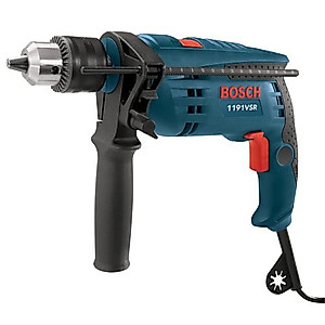 Bosch 1191VSRK-RT 1/2-Inch 7-Amp Corded Variable-Speed Hammer Drill w/Case (Renewed)