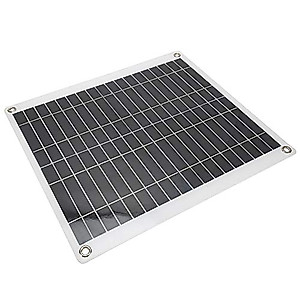 Crazy Sales Portable Solar Panel, 25W 18V 2A DC1218V Flexible Solar Panel, Dual USB Polycrystalline Silicon Outdoor Supplies Car Spacious Stations for Laptops
