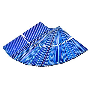 AOSHIKE 100pcs 0.5V 400mA Micro Mini Solar Cell for Solar Panels 52mmx 19mm/2‘’x0.75” Polycrystalline Silicon Photovoltaic Solar Cells Sun Power for DIY Cell Phone Charger