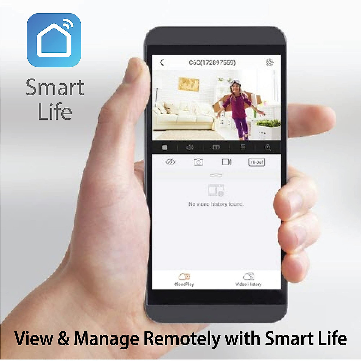 OSI Smart Security Mini Camera Indoor 1080P HD,WiFi Cameras,Home Security Cameras, AI Human Detection,Two-Way Audio,Night Vision,Compatible with Alexa, Google,32GB SD Card Included & Cloud Storage