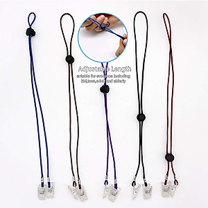 Impressive Smile 5 Pieces Adjustable Flexible Bib Holder Clips for Napkin, 5 Colors