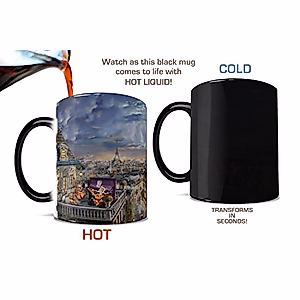 Morphing Mugs Disney – The Aristocats – Love Under the Moon – Thomas Kinkade Studios - One 11 oz Color Changing Ceramic Mug – Image Revealed When HOT Liquid Is Added!
