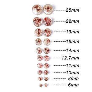 Jewseen 2Pcs Flower Ear Gauges Plugs Gauge 2g to 1'' Resin Tunnels Real flower plugs Real Plant Organic Gauges Resin Flower Gauges Resin Plugs