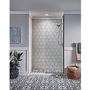 Moen Engage Chrome Magnetix Six-Function 5.5-Inch Handheld Showerhead with Magnetic Docking System, High-Pressure Detachable Shower Head, 26112