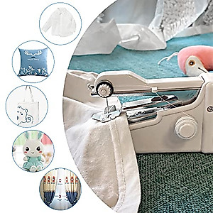 buyfitcase Handheld Sewing Machine, Mini Sewing Machine for Beginners, Home DIY and Travel, Portable Sewing Machine Quick Handheld Stitch66