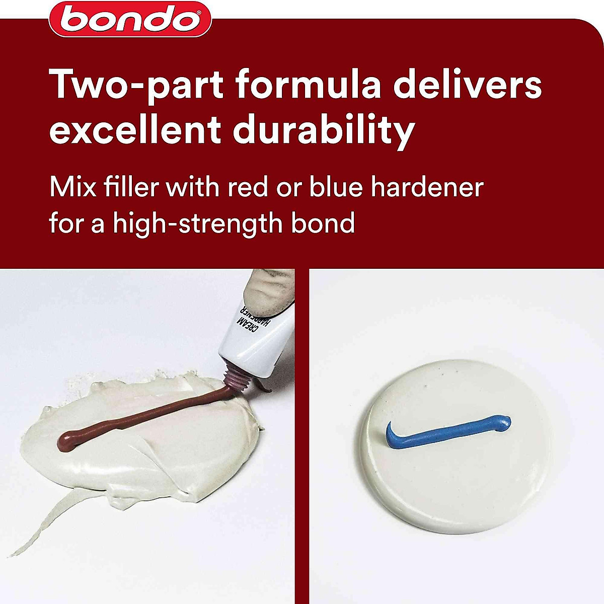 Bondo Glazing and Spot Putty, Fills Pinholes, Scratches, Minor Dings & Hairline Cracks, 16 oz, 1 Tube