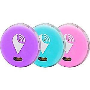 TrackR pixel - Bluetooth Tracking Device. Item Tracker. Phone Finder. iOS/Android Compatible - 3 Color, Aqua, Purple, & Pink.