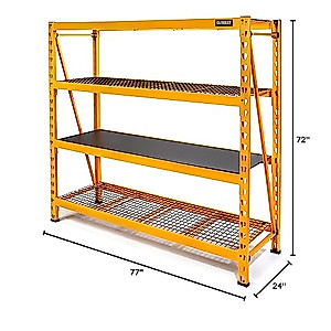 DEWALT,4 shelves DXST10000 Storage Rack, Yellow