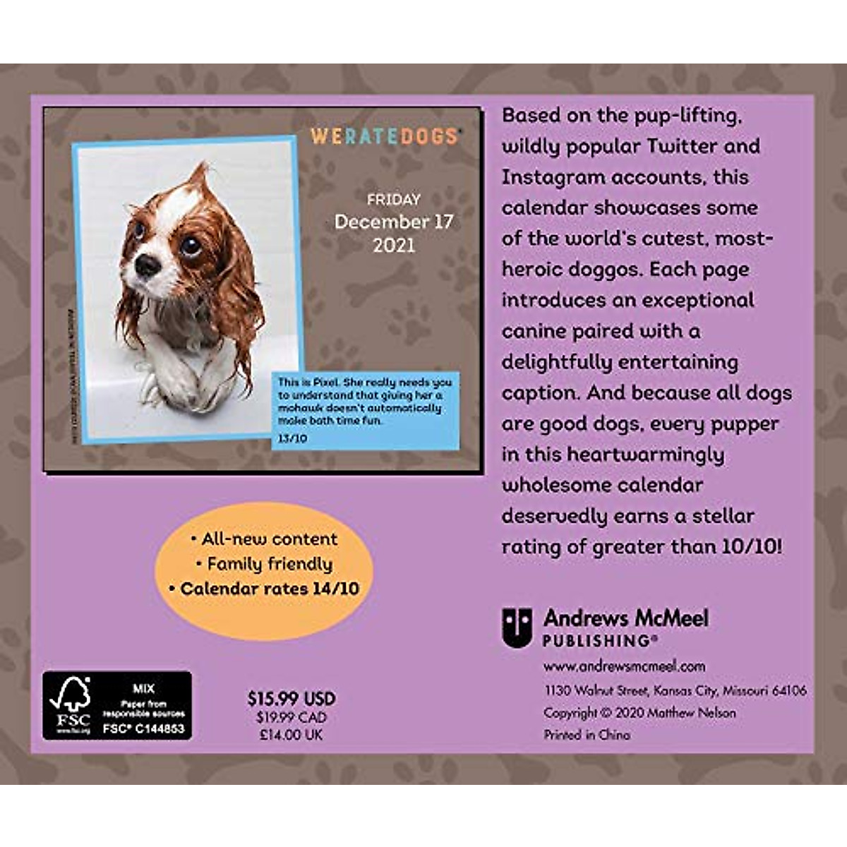 WeRateDogs 2021 Day-to-Day Calendar