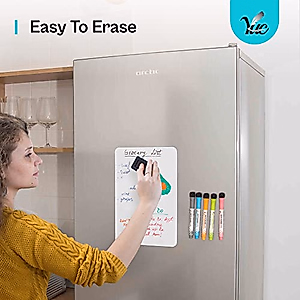 12x8 inch - Small White Board - Magnetic whiteboard - Magnetic Dry Erase Board - Fridge whiteboard - Refrigerator whiteboard - White Board for Fridge - Dry Erase Board Magnetic - Magnetic White Board