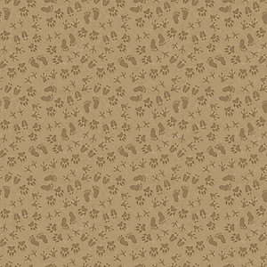 Riley Blake Legends of The National Parks Footprints, Fabric by The Yard (Sand)