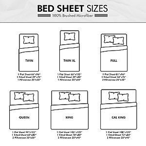 Sheets For Murphy Bed Mattress - Murphy Bed Sheets - Murphy, Wall Bed Linen (4 Pcs Sheet Set) For Murphy Bed/Wall Bed Sky Blue 1800 Microfiber Sheets Full With 6-10" Deep Pocket Premium Quality Sheets