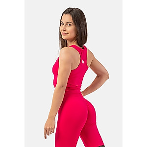 NEBBIA Sporty Slim-Fit Crop Tank Top 422 Pink