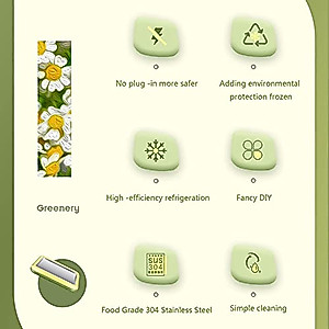 便利100 Electric Ice Cream Maker,Frozen Yogurt Maker, Ice Cream Roll Maker with Cold Ice Cream Plate 4 Scrapers Ideal for Fruit Soft Serve Ice Cream Sorbet Slushies Frozen Yogurt Gelato Rolled,Green