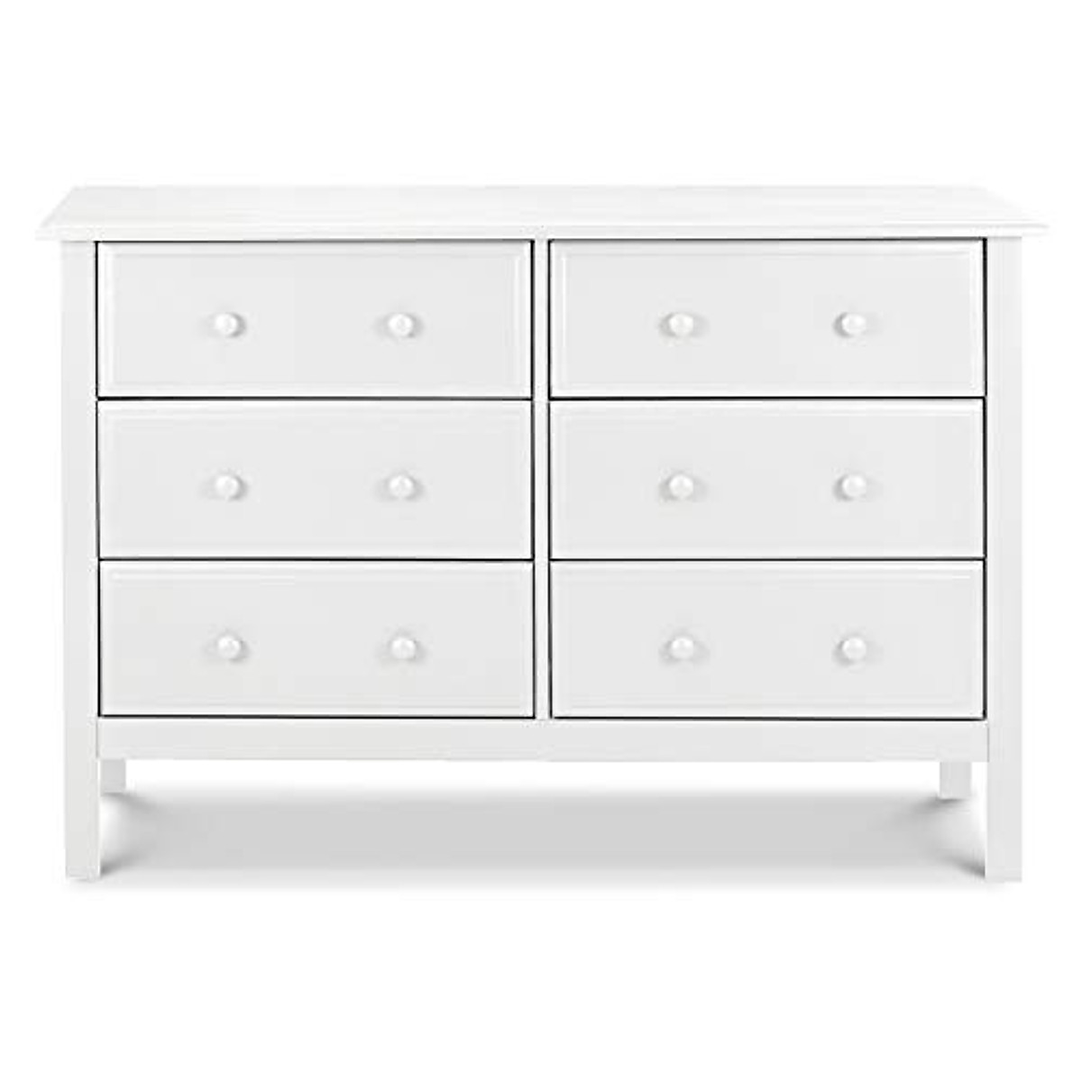 DaVinci Jayden 6-Drawer Double Wide Dresser in White, Greenguard Gold Certified
