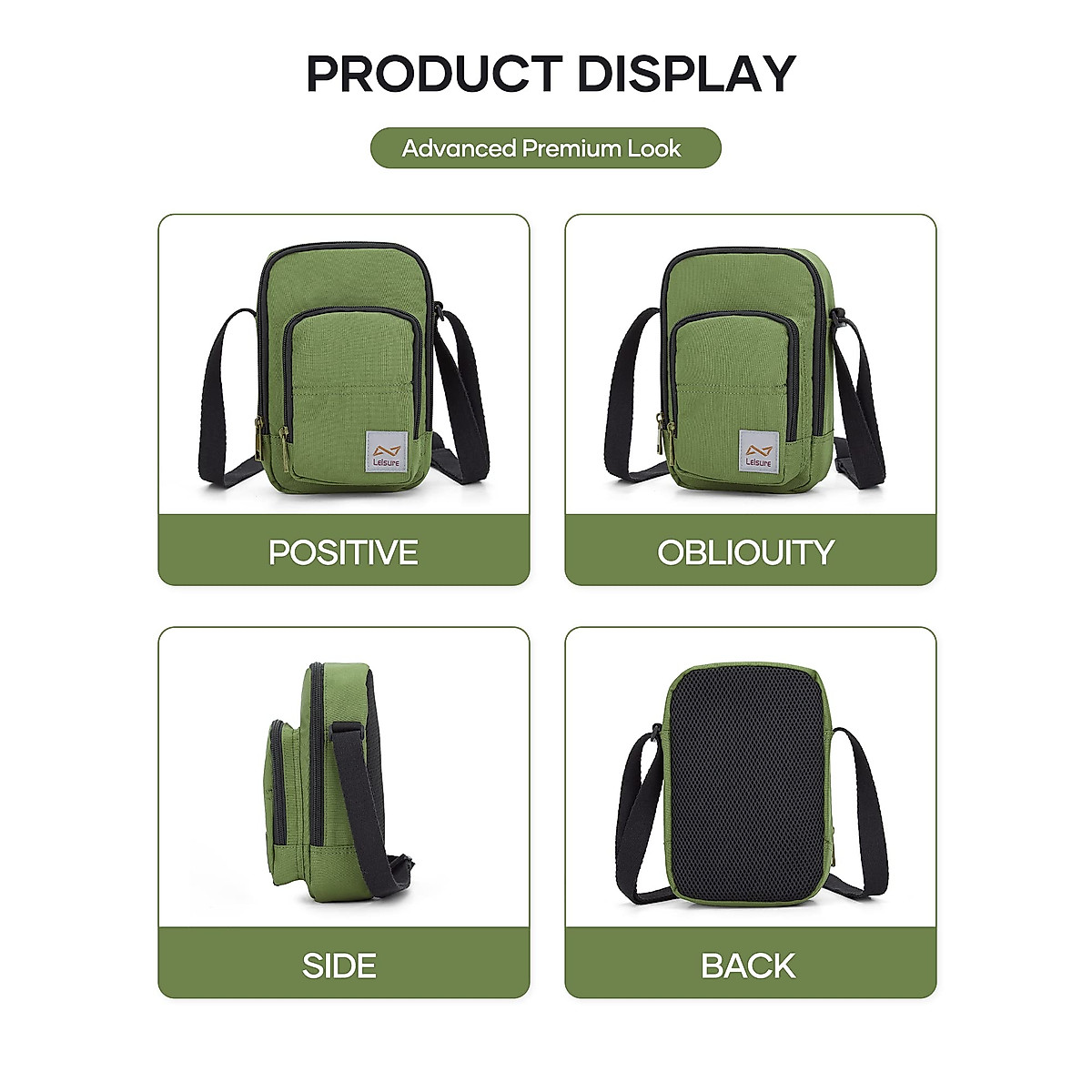 WEPLAN crossbody bag men,shoulder bag for women,mini crossbody bag