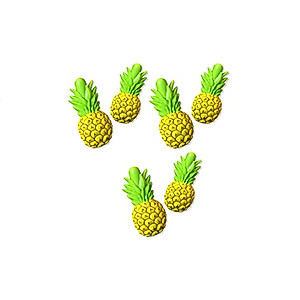 3 Pairs (6 Ct) Pineapple Clip, Beach Towel Clips Jumbo Size for Beach Chair, Cruise Beach Patio, Pool Accessories, Household Close Snacks Clip, Baby Stroller by C&H Solutions