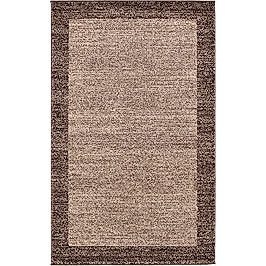Unique Loom Del Mar Collection Area Rug - Abigail (3' 3" x 5' 3" Rectangle, Light Brown/ Beige)