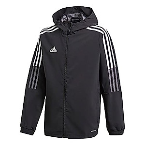 adidas unisex-child Tiro 21 Windbreaker Black Medium