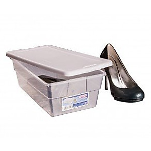 Sterilite Storage Box 13.5" X 8.3" X 4.8", 6 Qt. Clear - Pack of 6