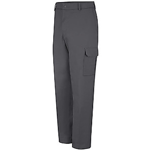 Red Kap Men's Industrial Cargo Pant, Charcoal, 38W x 30L