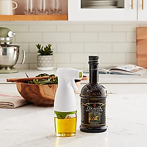 Prepara for Kitchen and Grill, Simply Mist, Glass Healthy Eating Trigger Oil Sprayer, one size, White