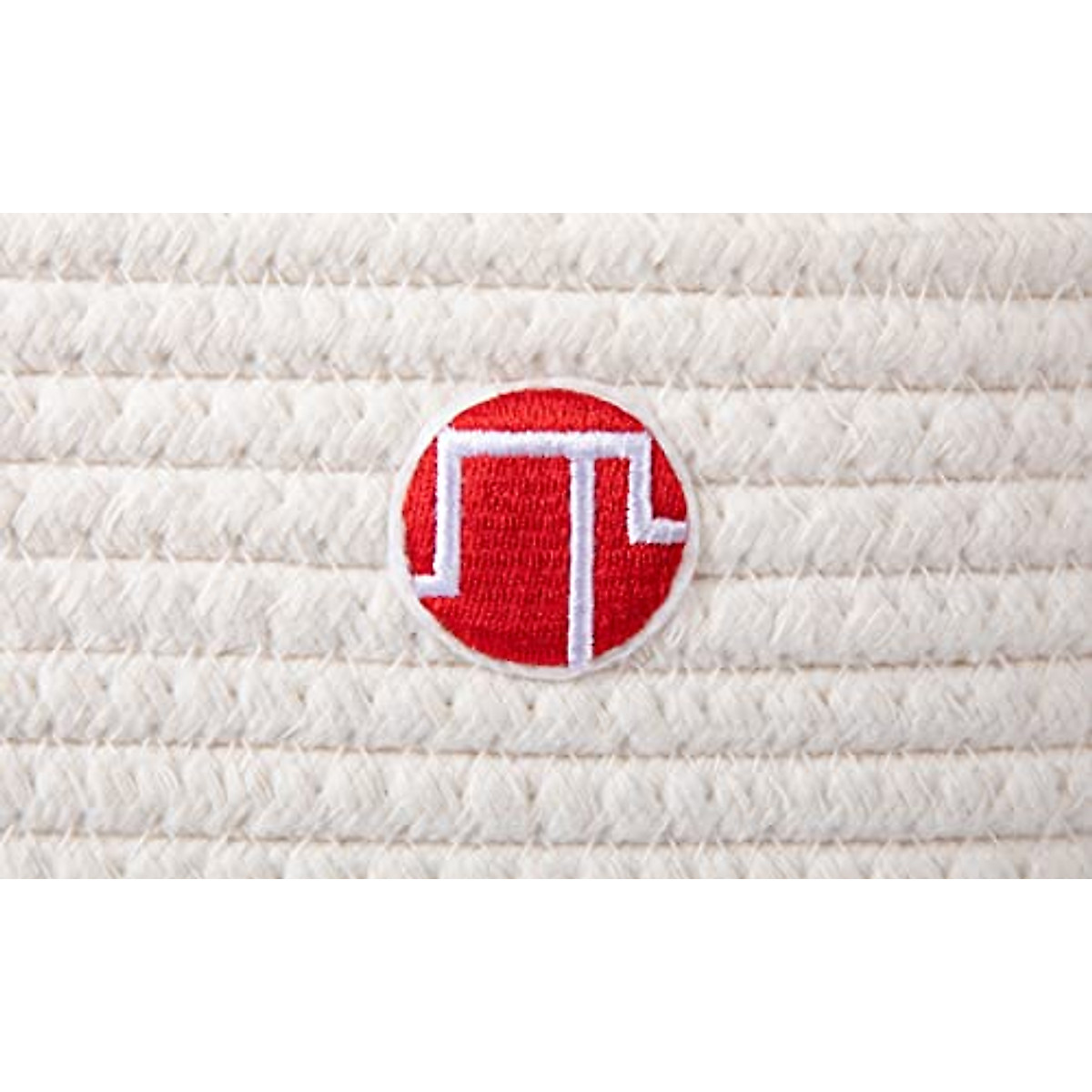 MeloMin NatureMe (50L) Cotton Rope Woven Laundry Basket (6 Colors) - 17” x15” - Home Storage Hamper Bin for Blankets, Comforters, Towels, and Toys (Pink)