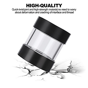 3 Holes Cylindrical Computer Water CoolingTank,YSX-6PC 50mm OD Water Cooling Cylinder Water Cooled Reservoir Water Cooling Radiator with G1/4 Thread Holes for Computer Desktop