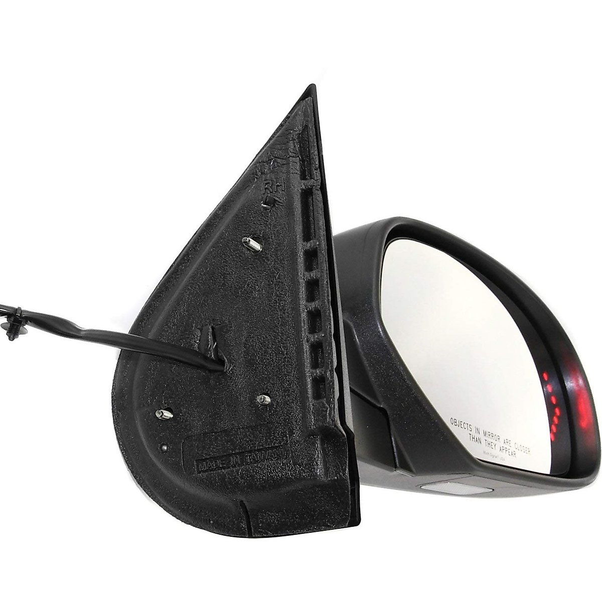 Kool Vue Power Heated Mirrors for Chevrolet Silverado 1500 GMC Sierra 1500 2007-2013 Power Fold With Signal Light & Puddle Lamp; Without Blind Spot, Memory & Auto-Dimming with 2 Caps Pair New Body