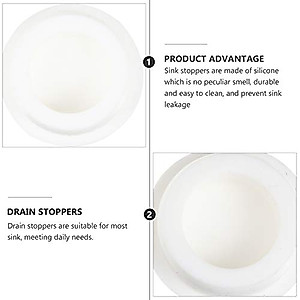 4 Pcs Basin Water Plug Stopper Drain Stopper Sink Hair Stopper Kitchen Accessories Premium Sink Stopper Drain Bath Plug Kitchen Supplies Bathroom Supplies Shower Drain Plug