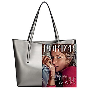 Covelin Women's Handbag Genuine Leather Tote Shoulder Bags Soft Hot Silver grey