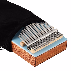 Kalimba 17 key Thumb Piano Finger Piano with Cloth Tuning Kit Hammer, Study Instruction Song Book, Hot Gift for Christmas Birthday Gifts for Kids, Children, Girlfriend (Full Bloom)