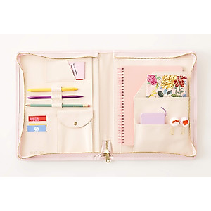 ban.do Rough Draft Mini Spiral Notebook, 9" x 7" with Pockets and 160 Lined Pages, I Am Very Busy