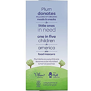Plum Organics Applesauce, Blueberry & Carrot, 3.17 Oz, 4 Ct
