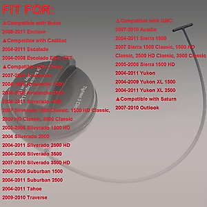 20915842 Fuel Tank Gas Cap Assembly Replaces GT330 for 2004-2011 Chevy Avalanche Silverado Suburban Tahoe Traverse, for GMC Acadia Sierra Yukon, for Buick Enclave,for Cadillac Escalade and More