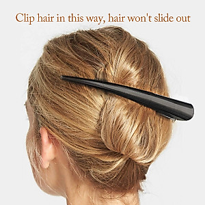 Large Long Alligator Hair Clips for Styling Salon Sectioning, GLAMFIELDS 5 inch Rust-Proof Durable Non-Slip Duckbill Metal Clips for Women Thick and Thin Hair (6 Pack) Black