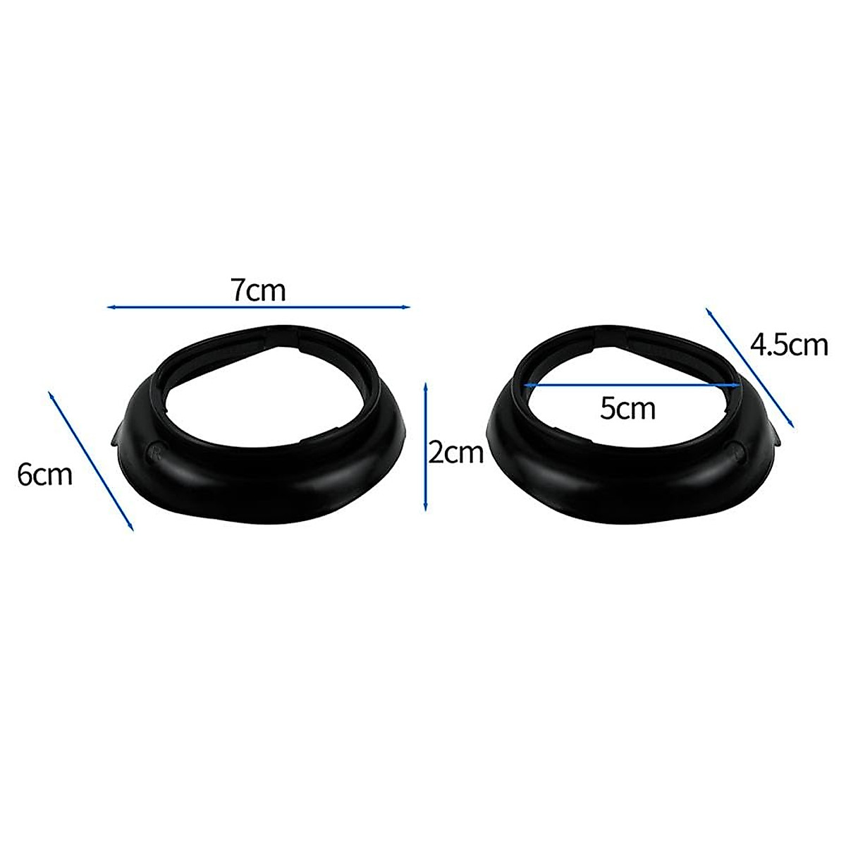 pulunto Glasses Spacer Protector for Meta Quest 3 VR Controller Headset Mirror Eyewear Protective Frame Lens Insert Protective Cover Anti-scratch Headset Frame VR Accessories