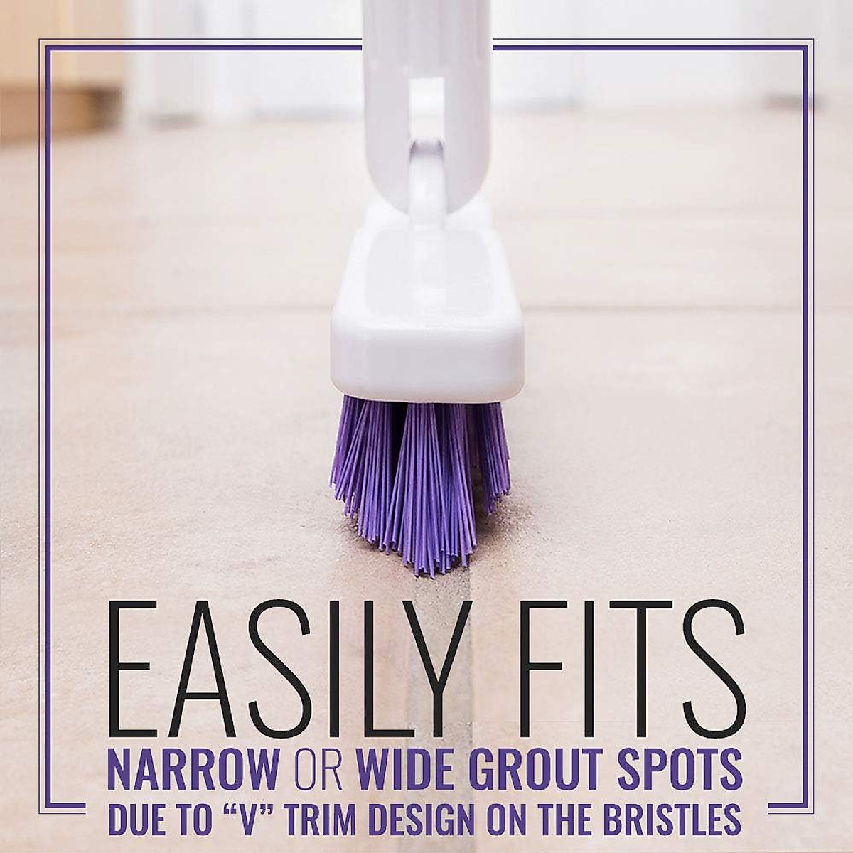 Fuller Brush Tile Grout E-Z Scrubber Complete - Lightweight Multipurpose Power Surface Scrubber & Cleaner Brush - Perfect for Cleaning Hard to Reach Areas