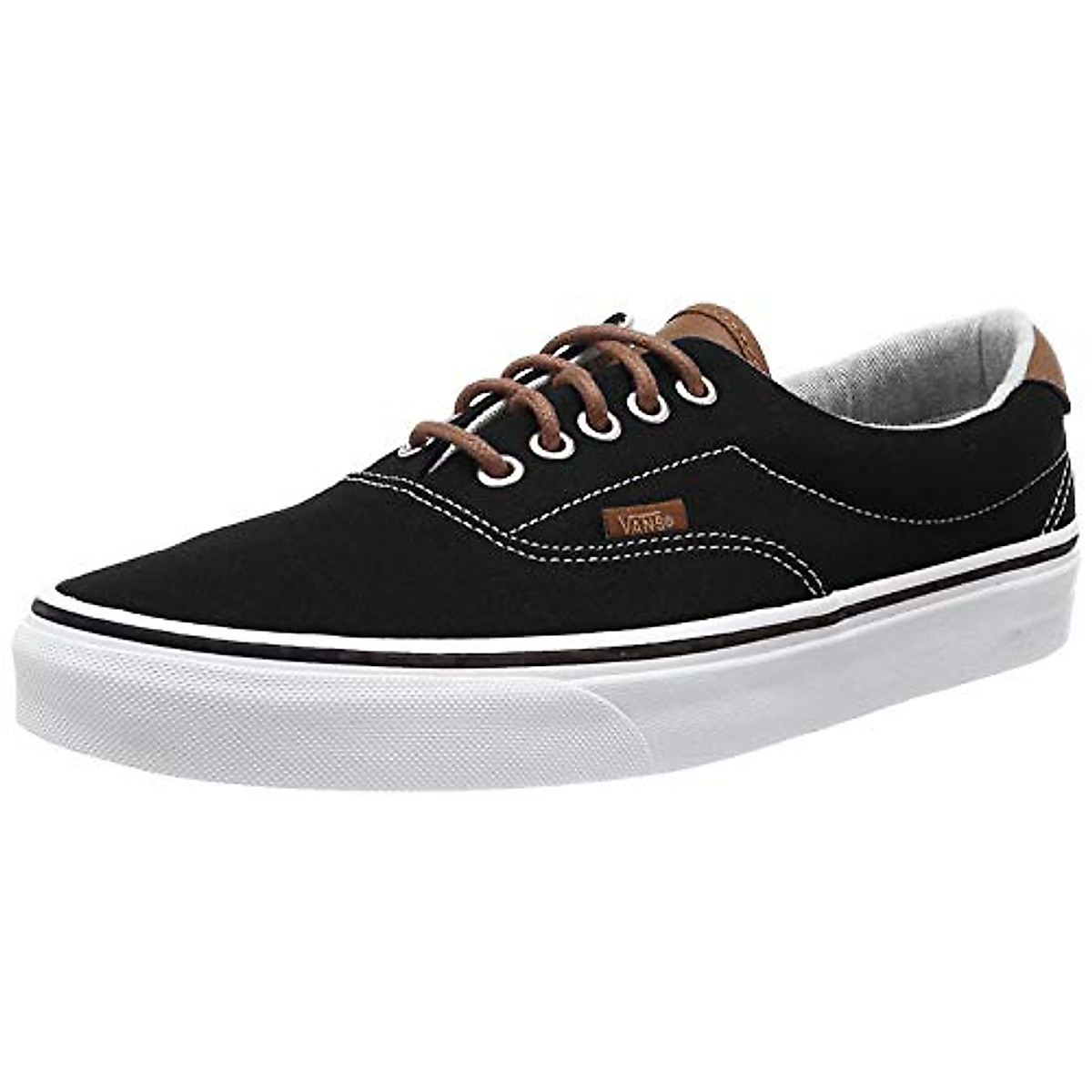 Vans Men's Low-Top Sneakers, Black / Acid Denim, 12 Women/10.5 Men