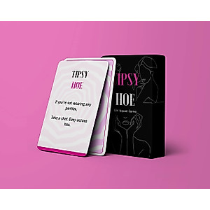 Tipsy Hoe Girl's Night Game - Ladies Night Game for Party Nights, Bachelorette Parties and Bridal Shower Game - Drinking Games - (A Girls Night Drinking Game)
