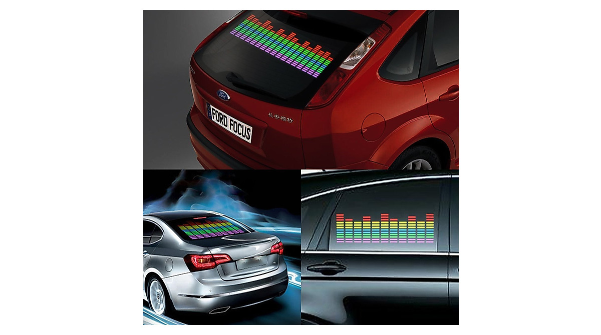 DIYAH Car Sound Activated LED Equalizer Lights for Awesome Night Drive