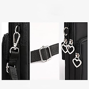 KANC Fashion Balloon Printing Women's Shoulder Handbag Zipper Messenger Bag Mobile Phone Bag Shoulder Tote Bag (AL, One Size)