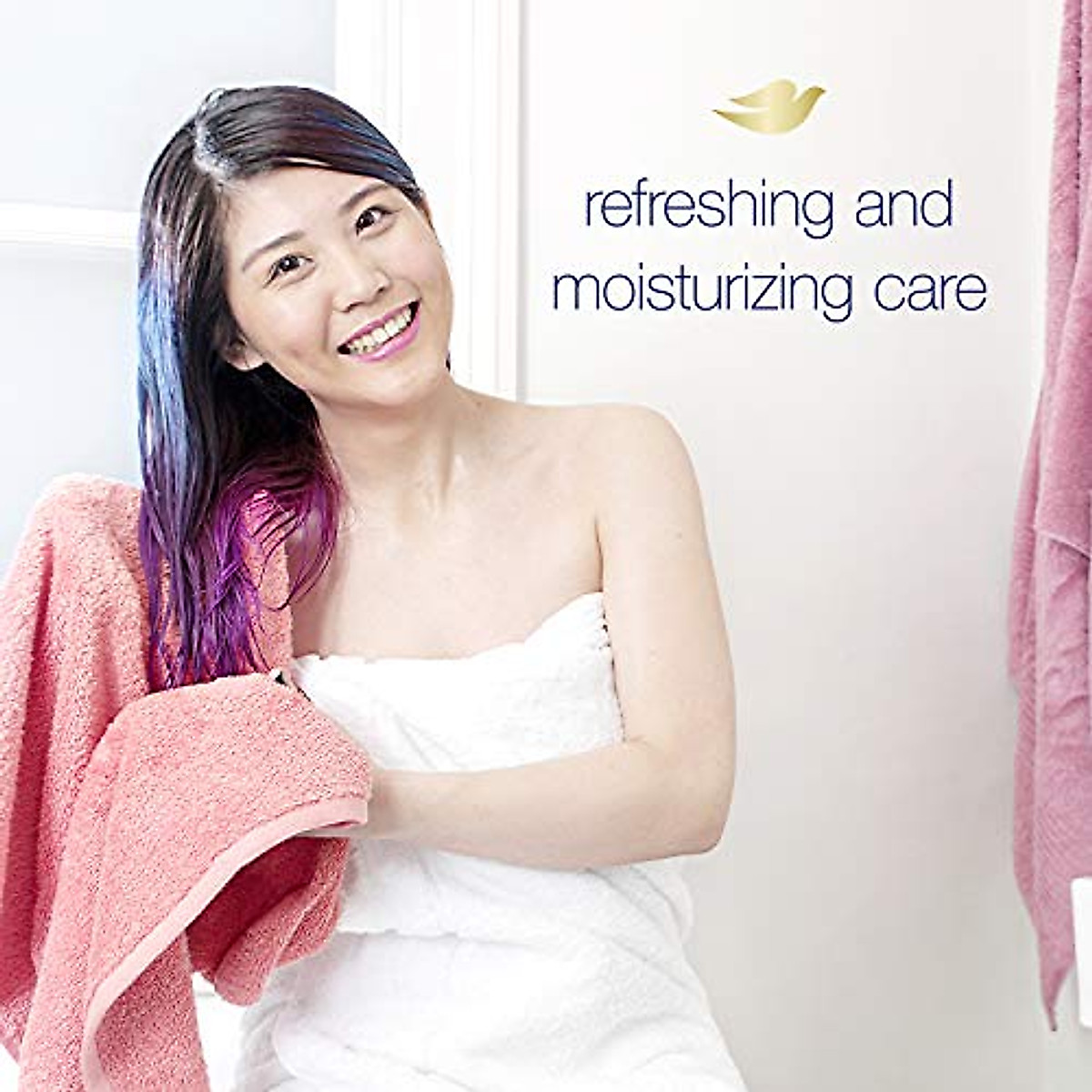 Dove Hair and Skin Care Regimen Pack Cool Moisture For Soft Skin and Clean Hair Includes 2 Hair and 2 Skin Care Products 4 Count