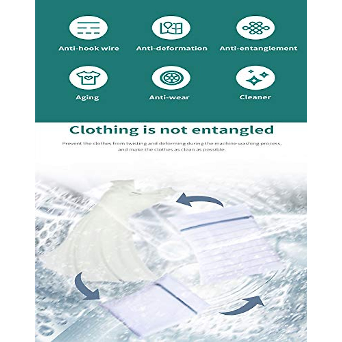 YUESUO Set of 4 Exquisite Mesh Laundry Bag (2 Small, 1 Medium, 1 Large ) for Shirts, Sweaters, Underwear, Bras, Tights, Stockings, Tights Washing Bag, Laundry Underwear Bag, Travel Storage Bag and Travel Laundry Bag（4Set） (color)