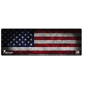 EDOG American Flag Heavy Duty Rifle Cleaning Promat 12x36 Padded Gun-Work Surface Protector Mat Solvent & Oil Resistant