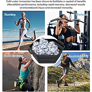 Arctic Ice Shower Kit for Recovery, Portable Quick Ice Bath Tub Mini, Foldable Silicone Ice Shower Bath Bucket