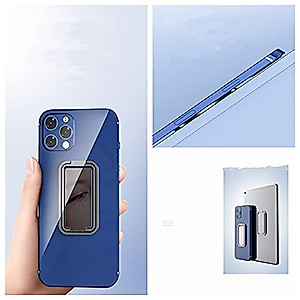 CACUAY Phone Ring Holder Finger Kickstand,Cell Phone Ring Holder 360° Rotation Cell Phone Ring Holder Stand Phone Finger Ring Cell Phone Stand Compatible with Most Smartphones (Black)