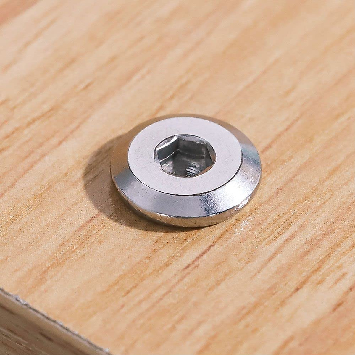 Glvaner M6-1.0 x 20mm Binding Screws Furniure Screws, Connection Bolt, Flat Round Head Socket Head Cap Screws, 304 Stainless Steel 18-8 Full Thread, 30 pcs