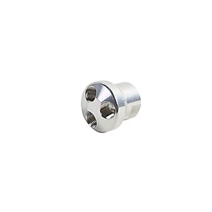 Metabo HPT Manifold, Round, 3-Way, 1/4-Inch In, 3 x 1/4-Inch Out, Aluminum (115181M)